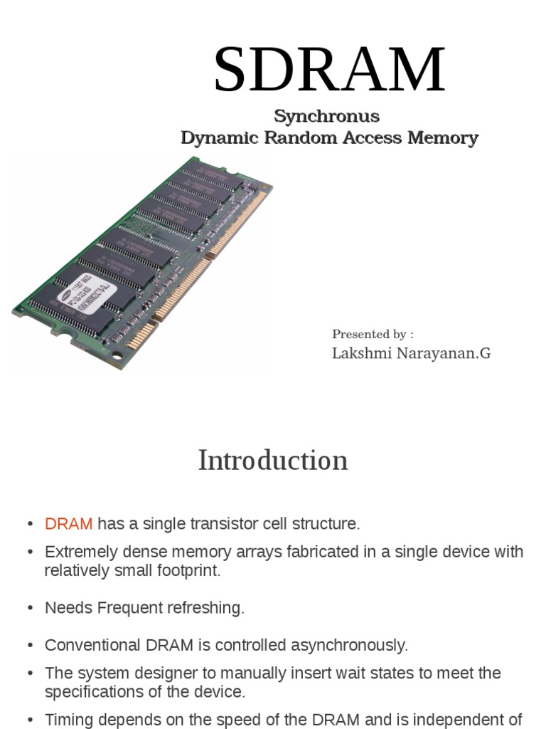 Introduction to SDRAM | Dynamic Random Access Memory | Digital Electronics