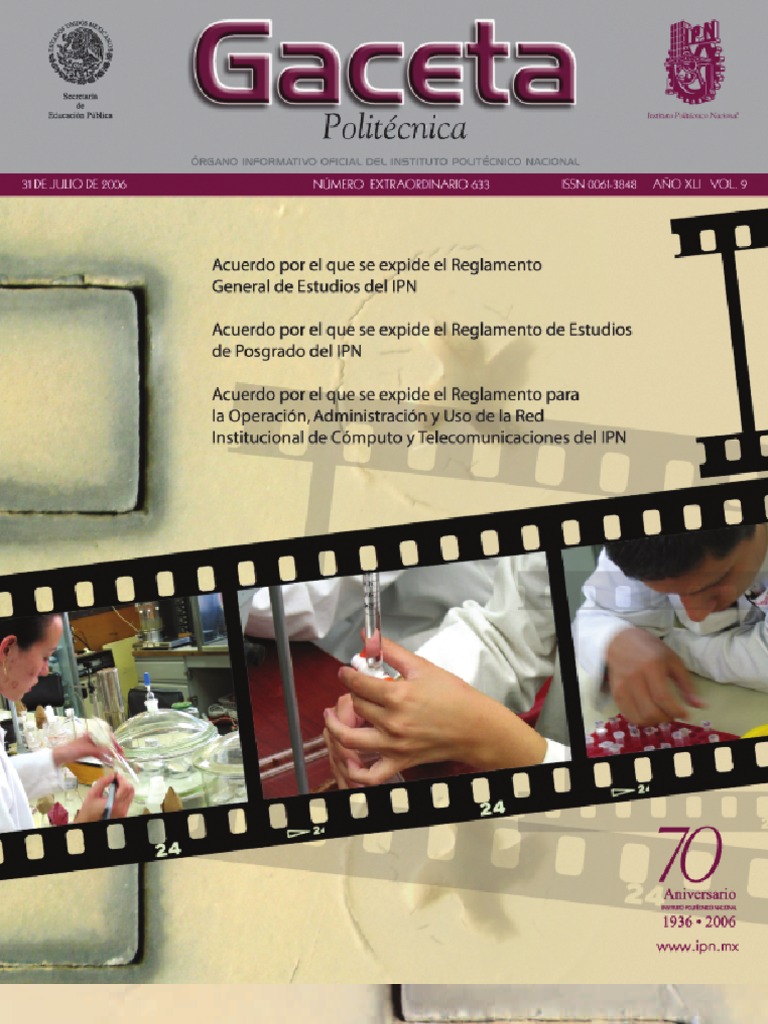 Reglamento de Estudios de Postgrado Ipn | PDF | Plan de estudios | Prueba (evaluación)