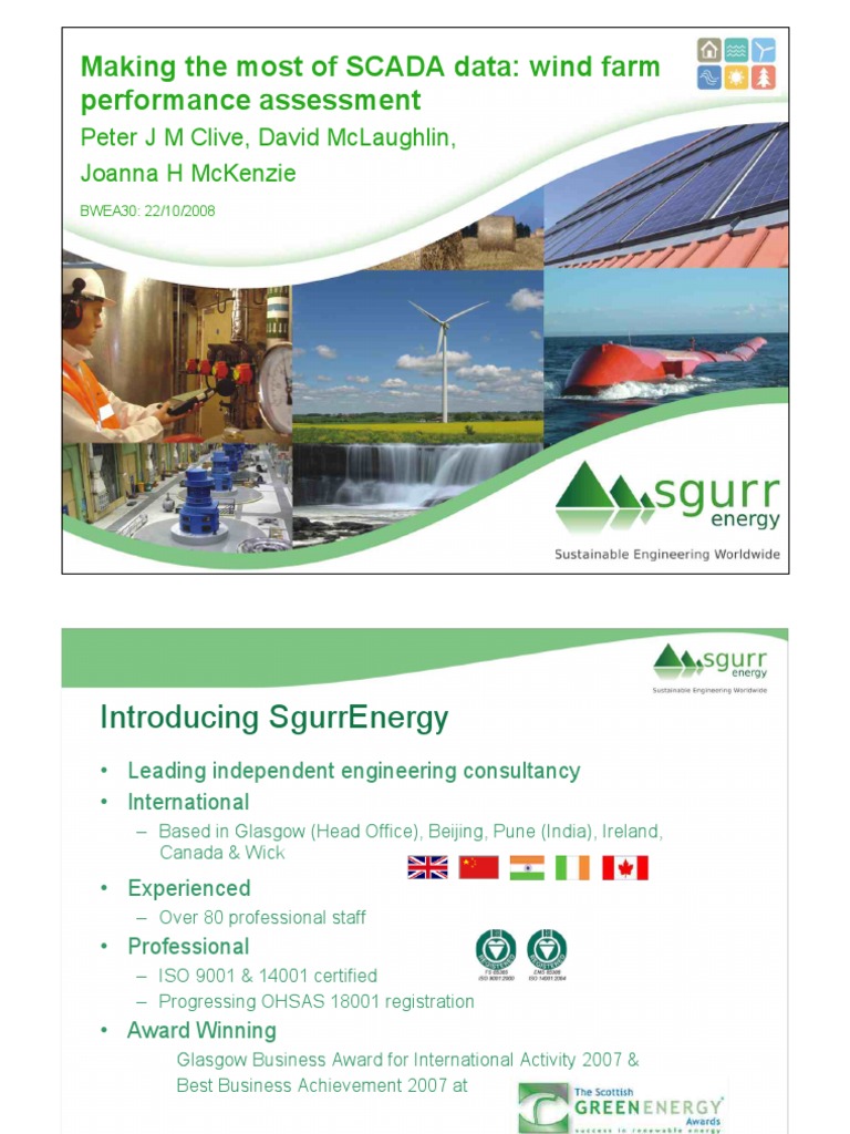Maximizing wind farm performance with SCADA data analysis | PDF | Wind ...