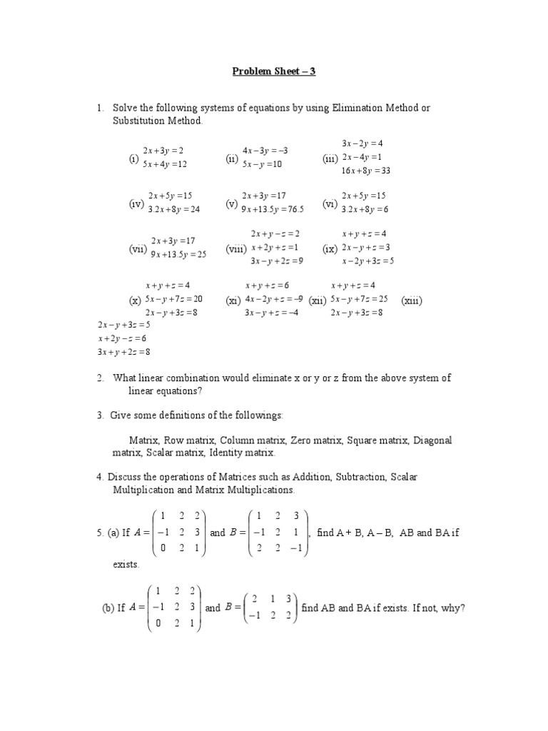 Problem Sheet 3 | PDF | Business