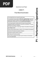 CIMA Practical Experience PER | PDF | Strategic Management | Project ...