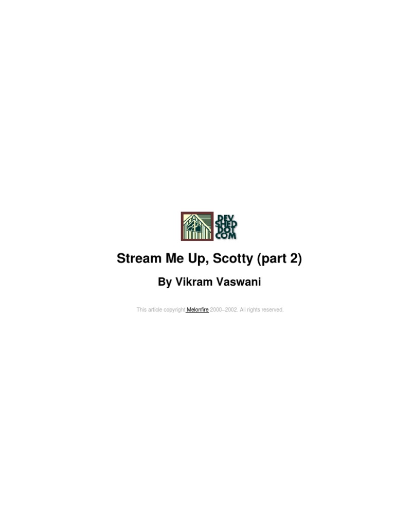 (Developer Shed Network) Server Side - PHP - Stream Me Up, Scotty! (Part 2) | PDF | Hyperlink ...