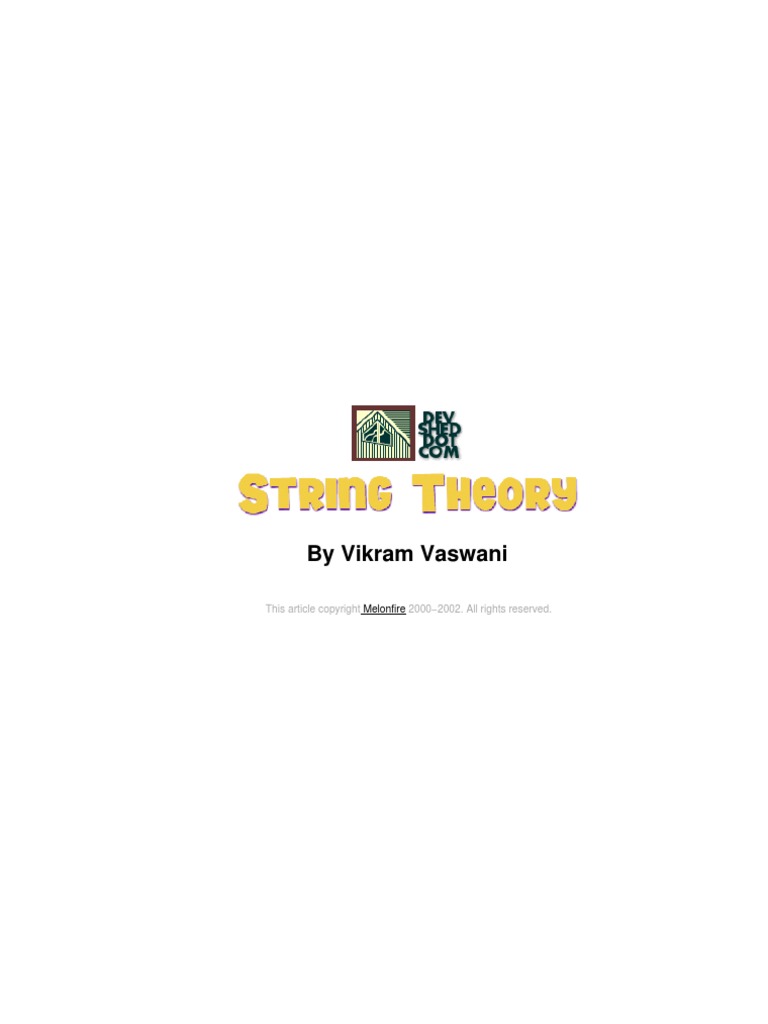 Developer Shed Network Server Side Php String Theory Pdf Computer Programming Notation