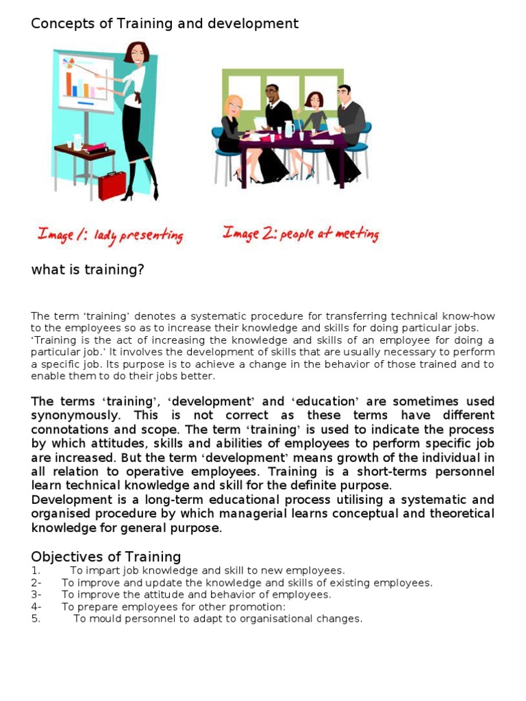 Concepts of Training and Development | PDF | Mentorship | Apprenticeship
