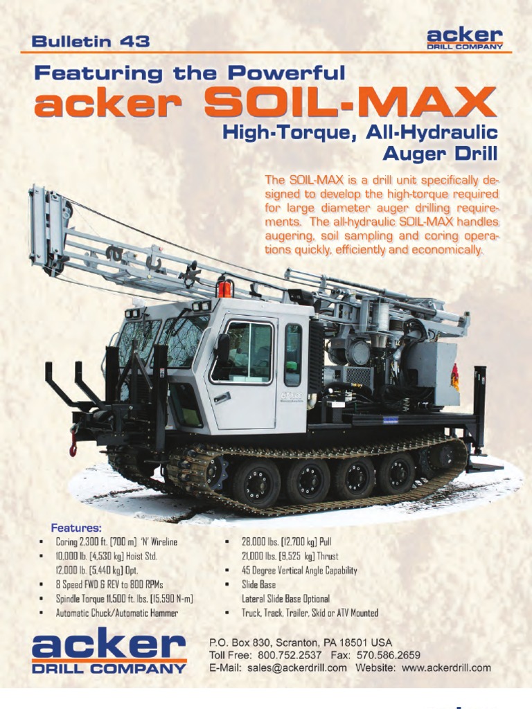 Soil Max High Res PDF | PDF | Drill | Gear