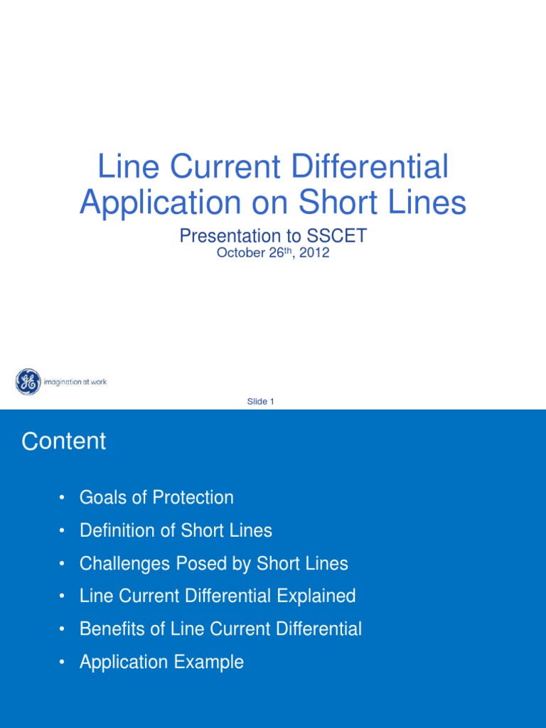 Line Current Differential Protection | PDF | Relay | Electrical Impedance