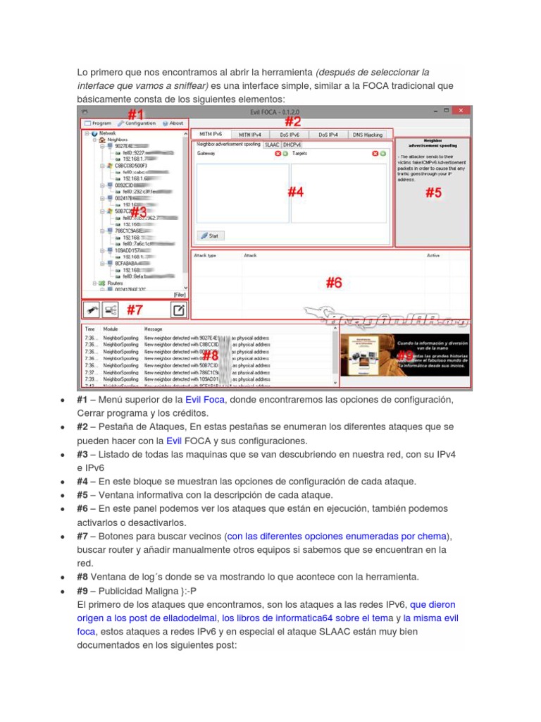 Manual Evil Foca | PDF | Yo Pv6 | Dirección IP