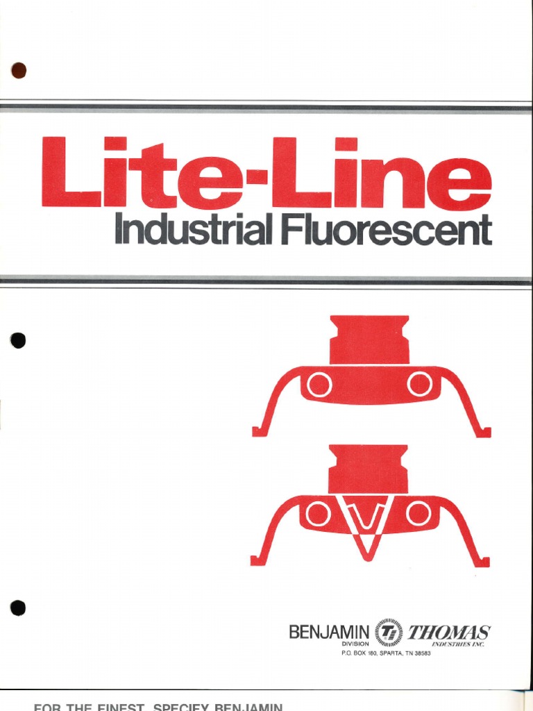 Benjamin Lighting Industrial Fluorescent Brochure 1978 | PDF | Manmade ...