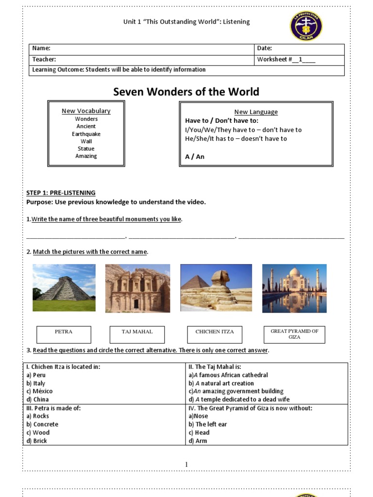 7 Wonders of The World | PDF