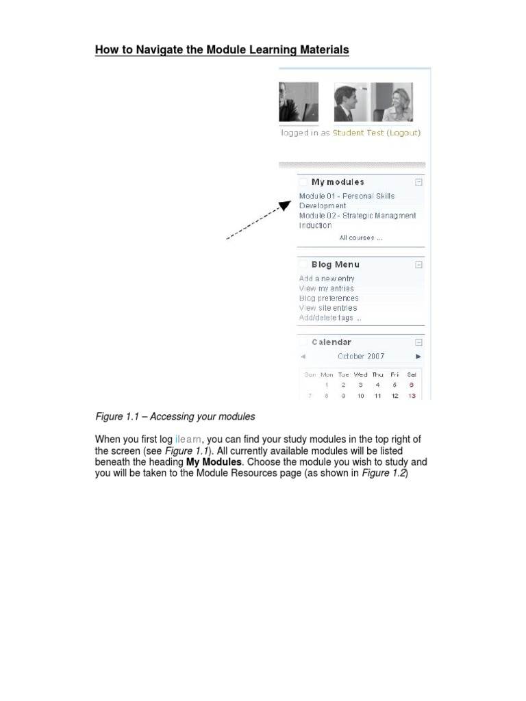 Guide To Navigating The Learning Materials | PDF | Multiple Choice | Tutor