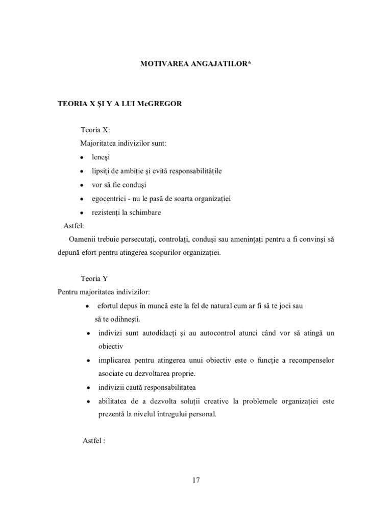 Motivarea Angajatilor | PDF