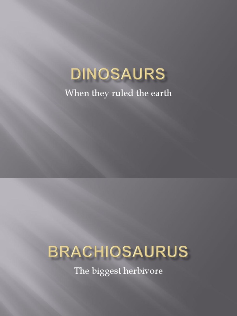 A Brief Exploration of Five Distinct Dinosaur Species Through Short ...
