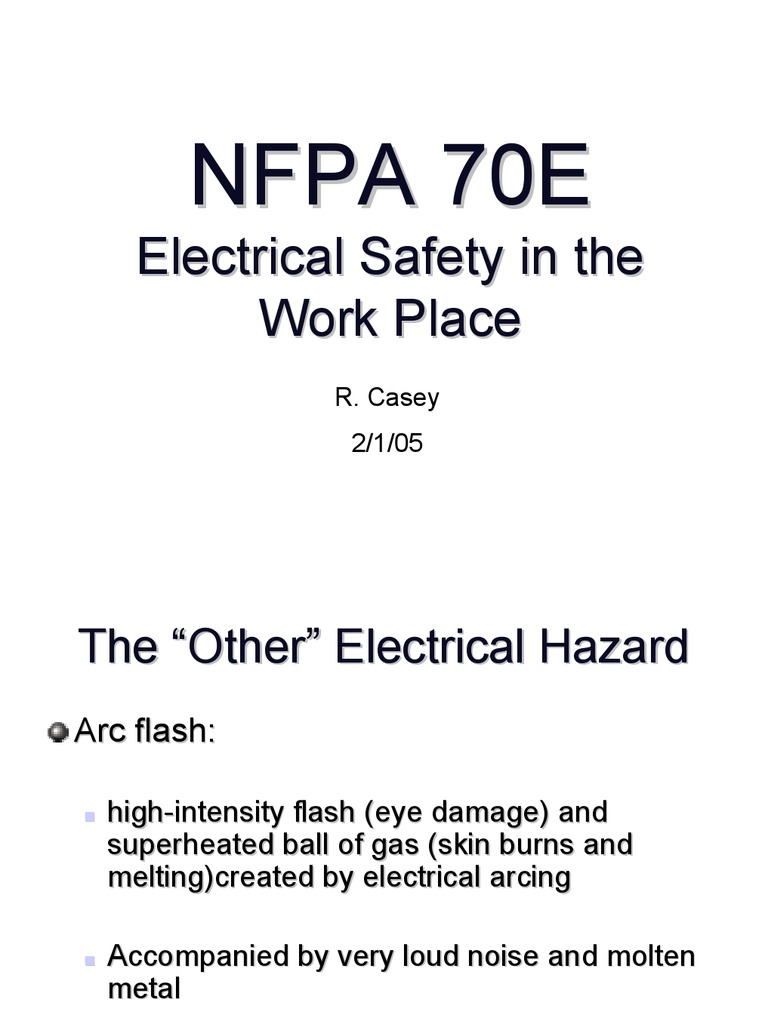 Nfpa Presentation | PDF | Electrical Components | Electrical Engineering