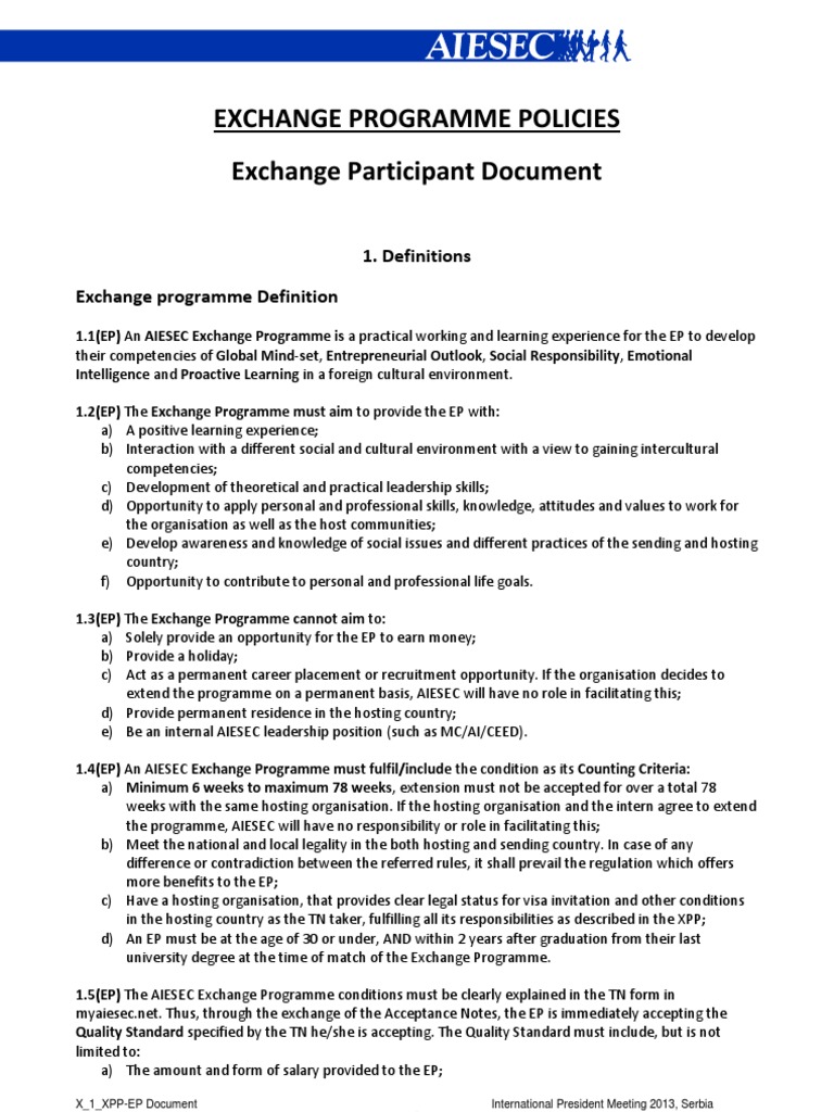 XPPs AIESEC | PDF | Passport | Travel Visa