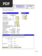 Strap Footing Design Spreadsheet | PDF | Economic Sectors | Mechanical ...