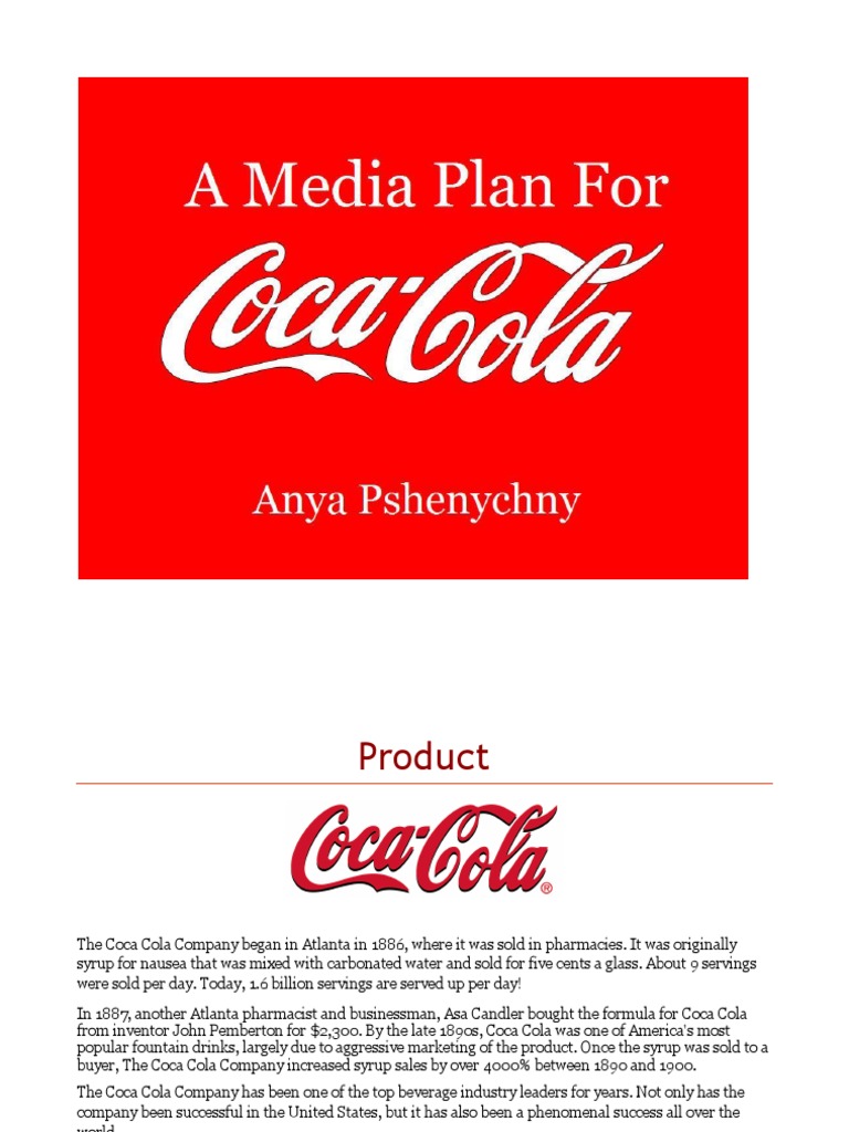 Coca Cola Media Plan | PDF | Coca Cola | Pepsi