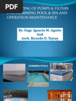 Pool Balancing Tank Calculation: A) Bathing Load - Equation 1 | PDF