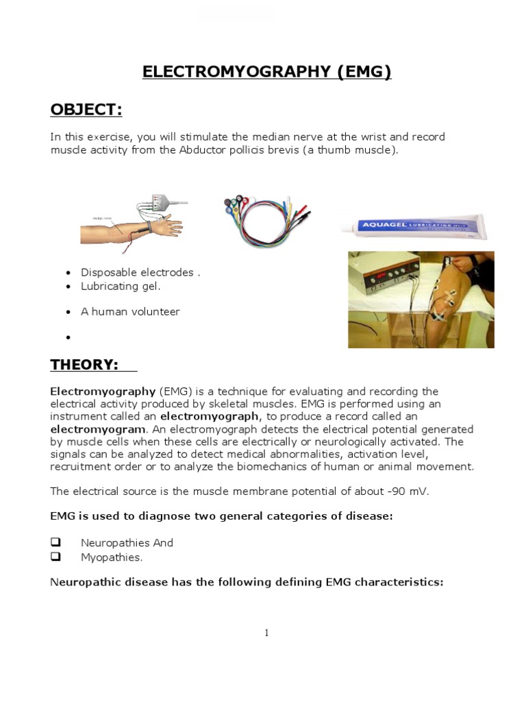 EMG Study Review | PDF | Electromyography | Human Anatomy