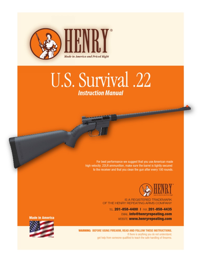 AR 7 Henry AR7 Survival Manual | PDF | Cartridge (Firearms) | Firearms