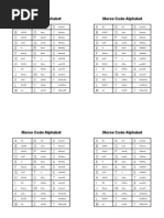 Morse Code Cheat Sheet | PDF