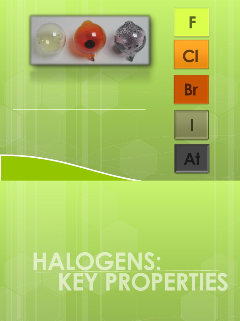 Halogens (Group VIIA) Presentation | PDF | Chlorine | Periodic Table