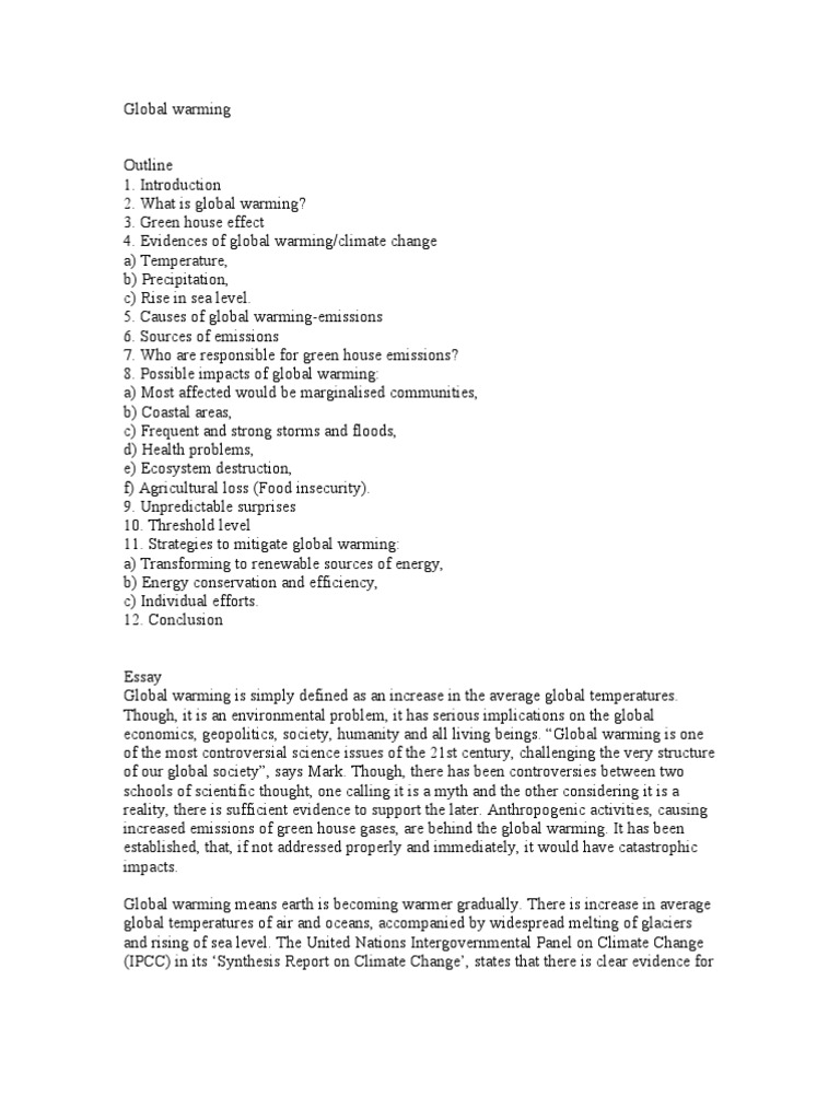 Global warming impacts on communities, coasts, and health | PDF ...