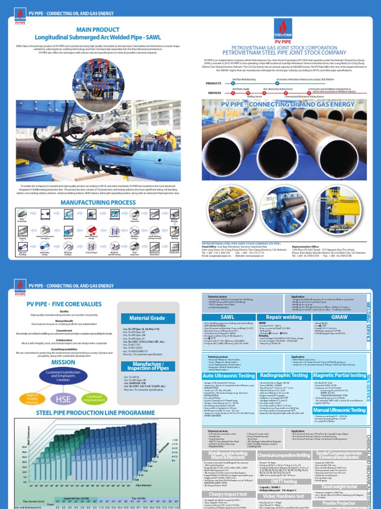 PV Pipe Leaflet (20-10) | PDF | Welding | Construction