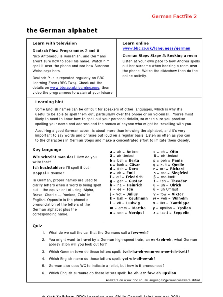Alphabet | PDF | German Language | Alphabet