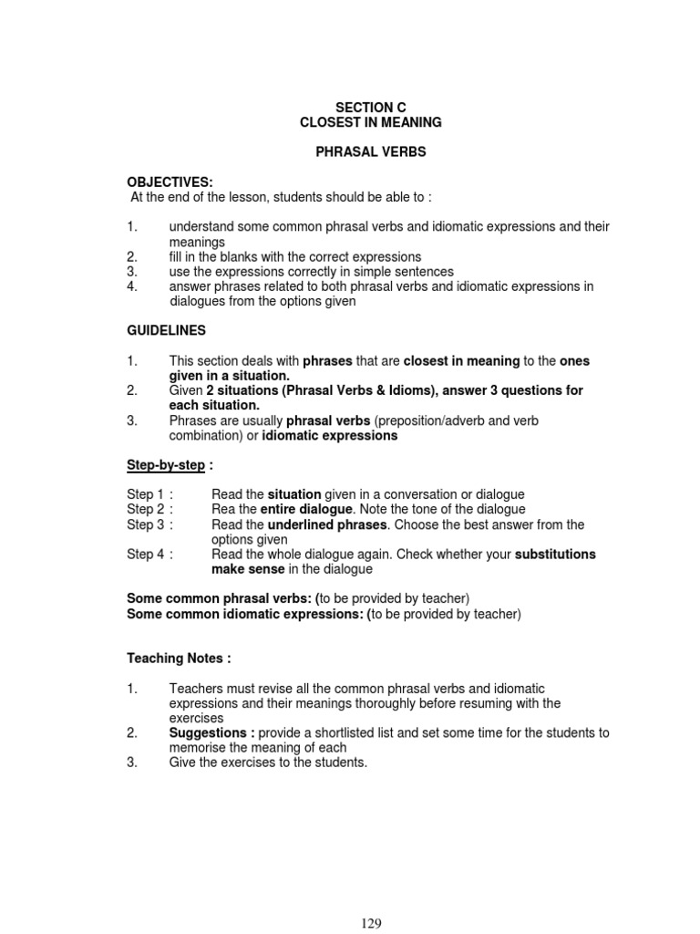 PMR Modul English Closest | PDF | Idiom | Phrase