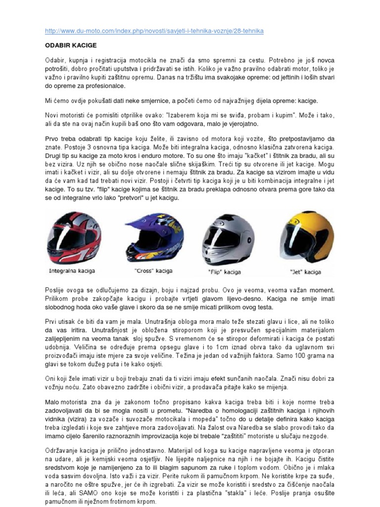 Tehnike Vožnje Motocikla | PDF