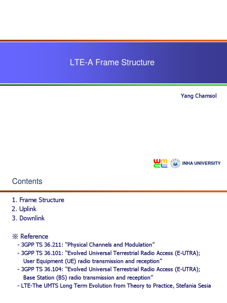 LTE-A Frame Structure Overview | PDF | Radio Technology | Software ...