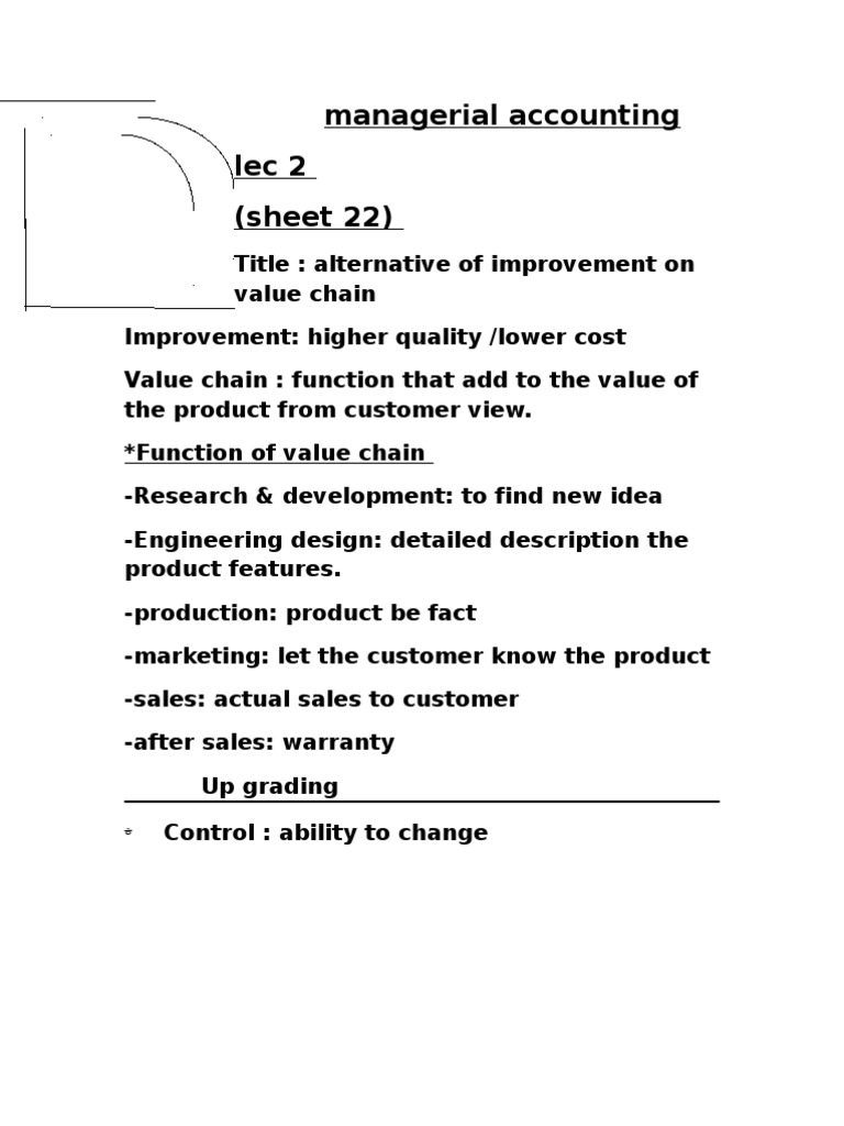 Managerial Accounting Lec 2 (Sheet 22) | PDF | Management Accounting ...