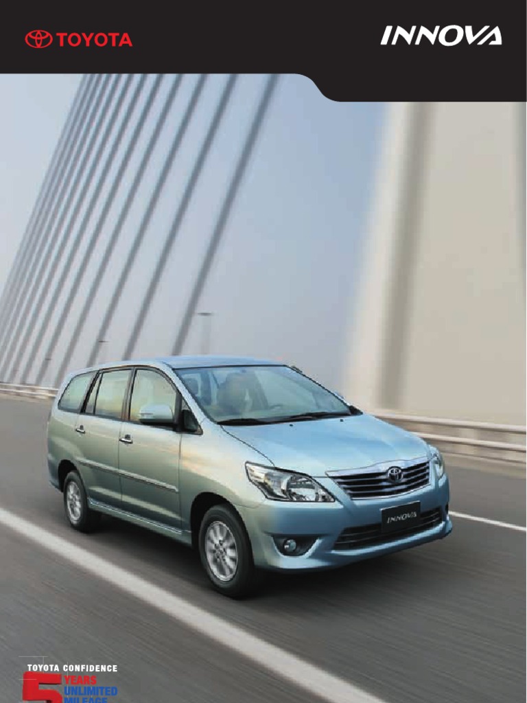 Toyota's 8-seat Innova car | PDF | Wheeled Vehicles | Car Body Styles