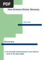 GCSE Science Key Terms and Definitions | PDF | Observational Error ...