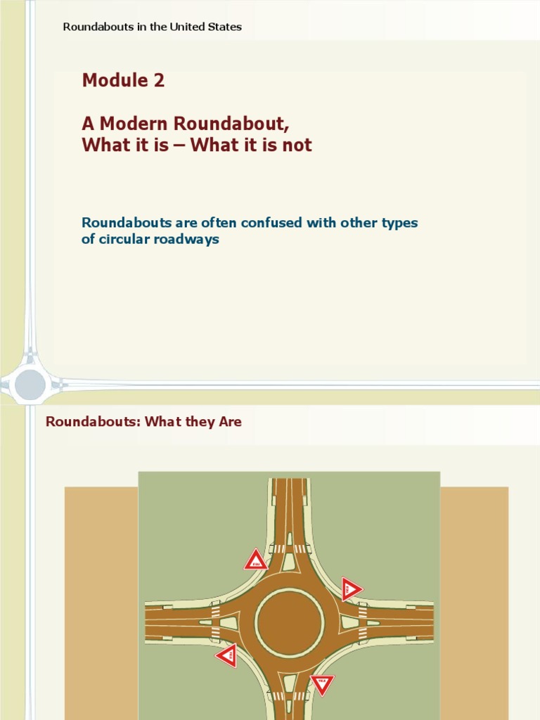 Modern Roundabouts Explained | PDF | Travel