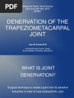 Denervation of Hand Joints | PDF | Joints | Musculoskeletal System