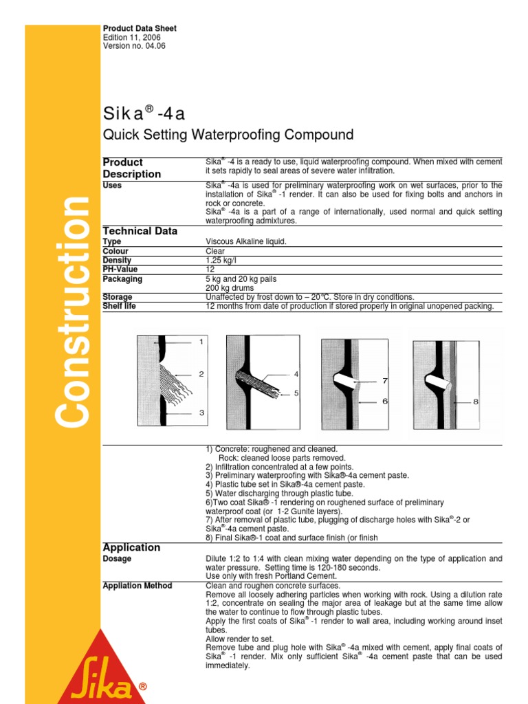 Sika - 4a | PDF | Concrete | Cement