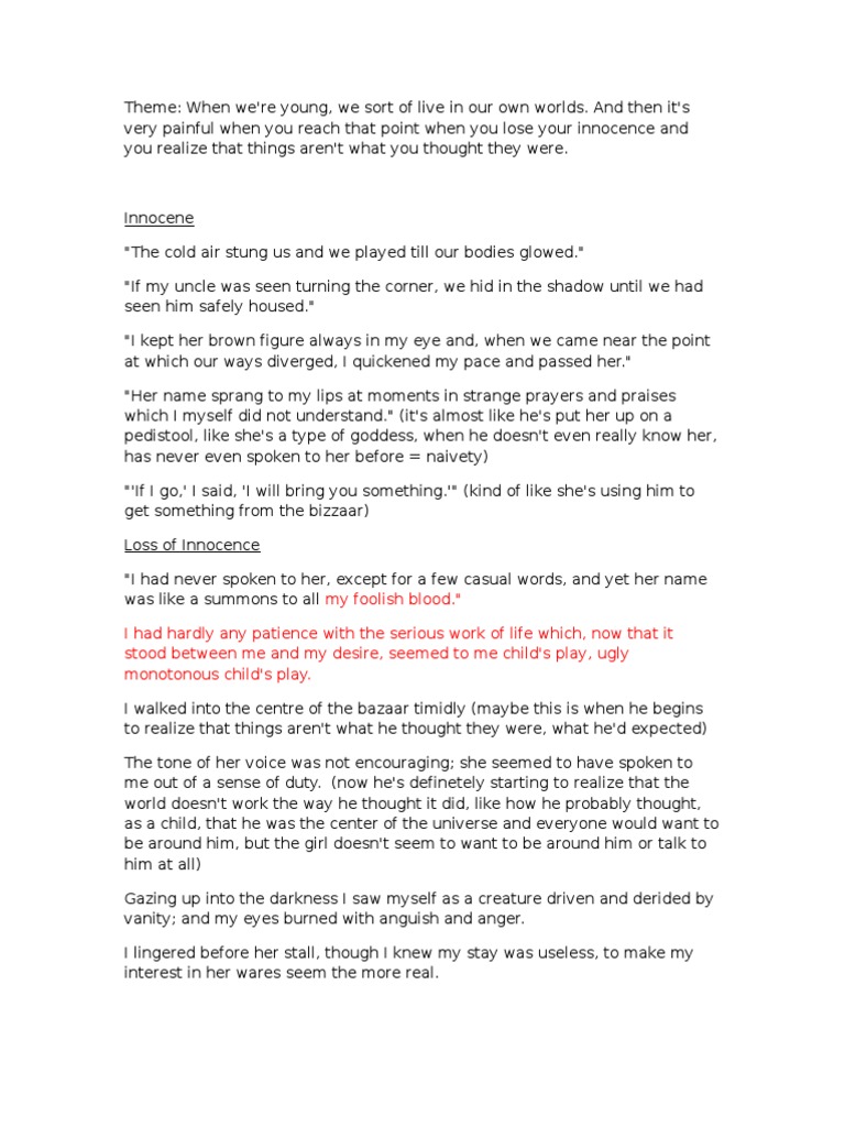 Araby Prewrite | PDF