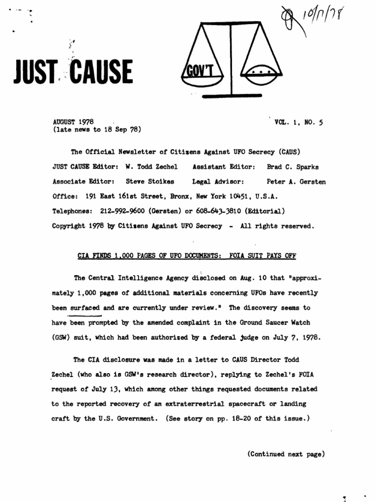 CIA UFO Document Release Update | PDF | Central Intelligence Agency ...