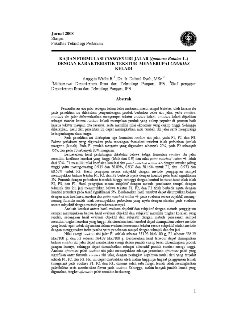 Jurnal Uji Sensoris | PDF