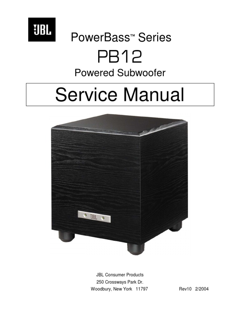 PB12-JBL.pdf | Loudspeaker | Amplifier