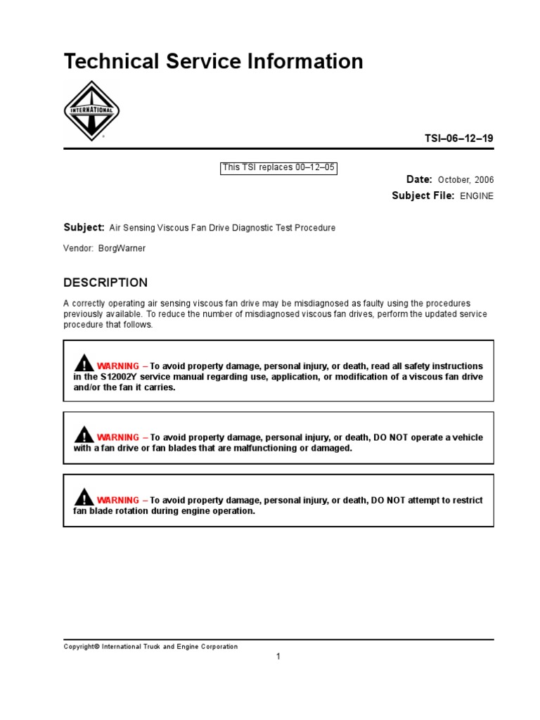 Coil Viscous Fan Drive Test | PDF | Mechanical Fan | Air Conditioning