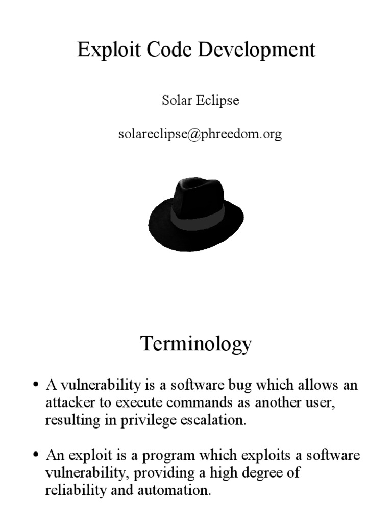 Exploit Code Development | PDF | Computer Engineering | Computer ...