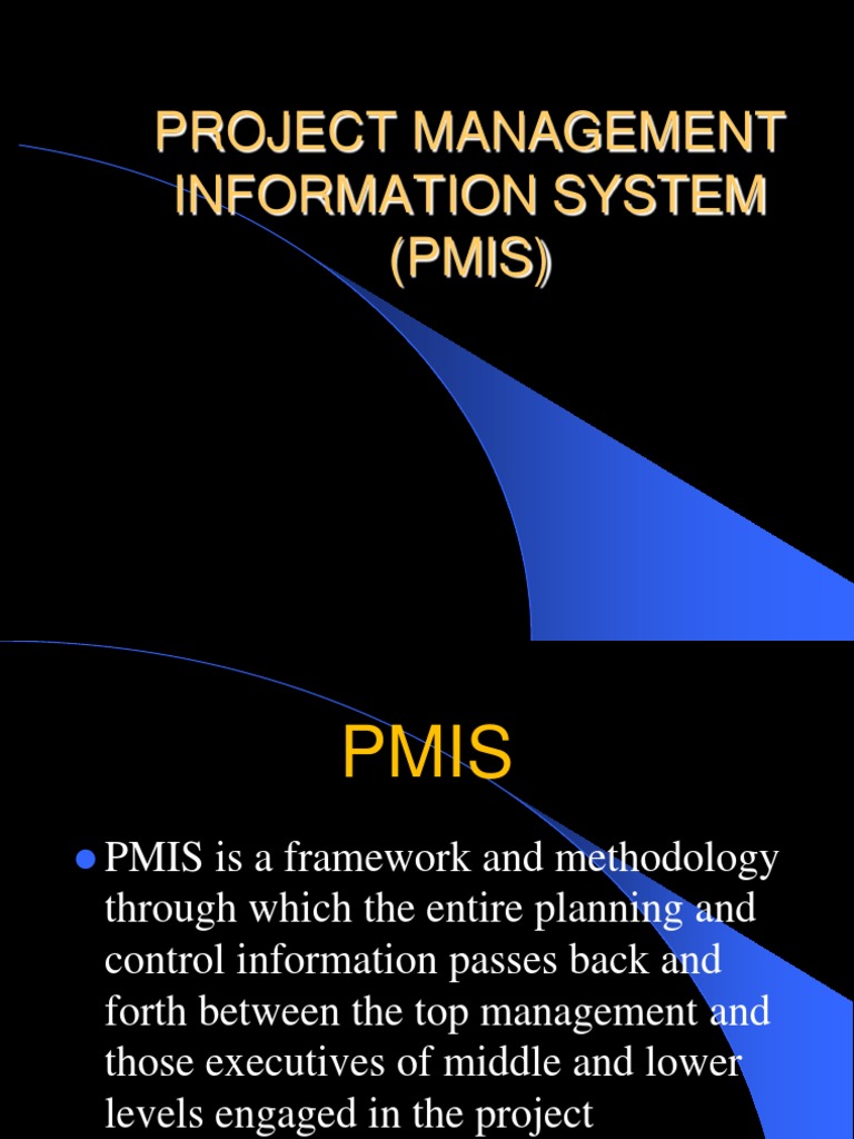 Project Management Information System (PMIS) | PDF | Project Management ...
