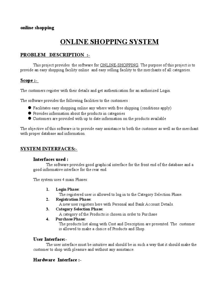 Online Shopping | PDF | Graphical User Interfaces | Databases
