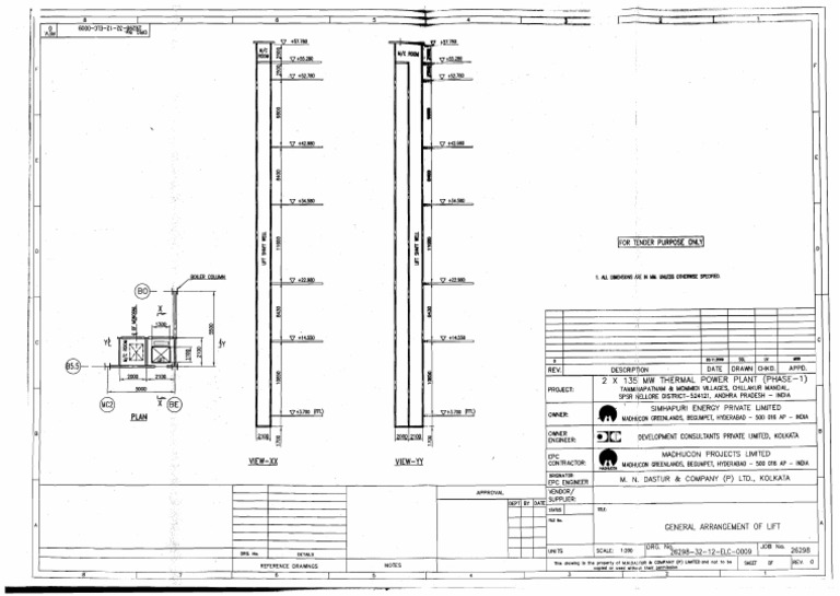 Genaral Arrangement of LIFT | PDF | Technology & Engineering