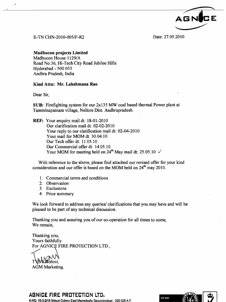 Madhucon Projects Limited: Agnice Fire Protectiun LTD | PDF | Energy ...