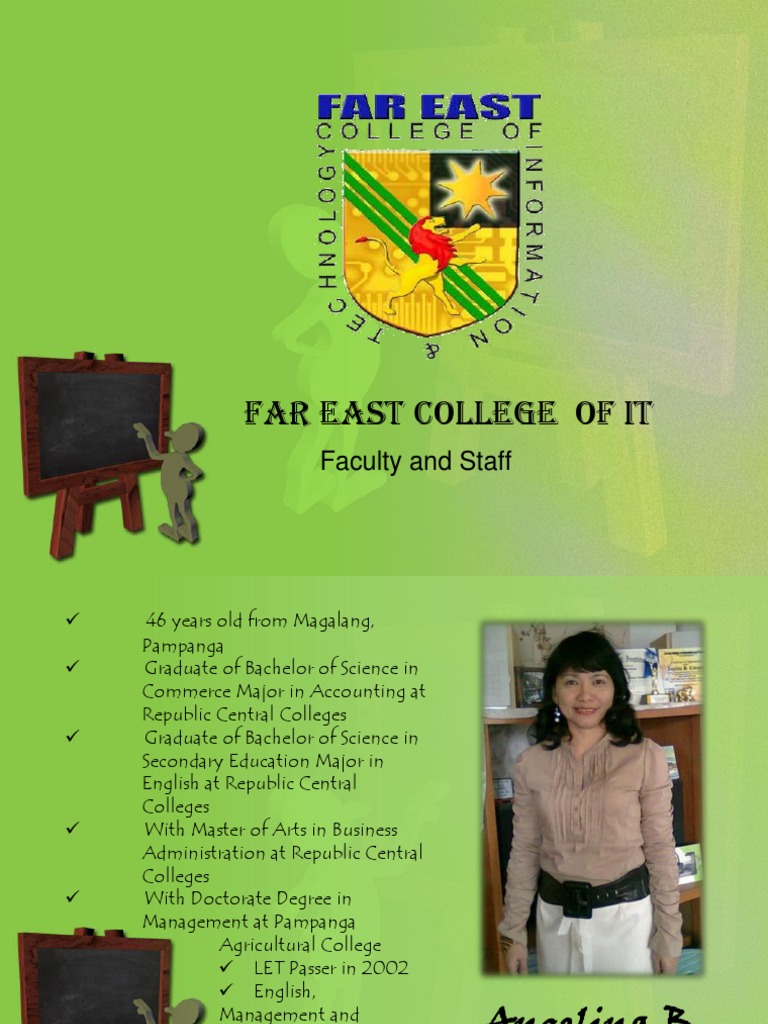Far East College of It: Faculty and Staff | PDF | Academic Degree ...