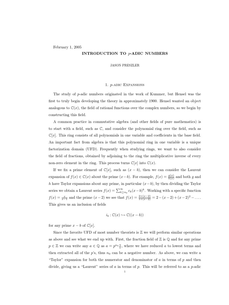 Jason Preszler: G (X) H (X) | PDF | Field (Mathematics) | Sequence