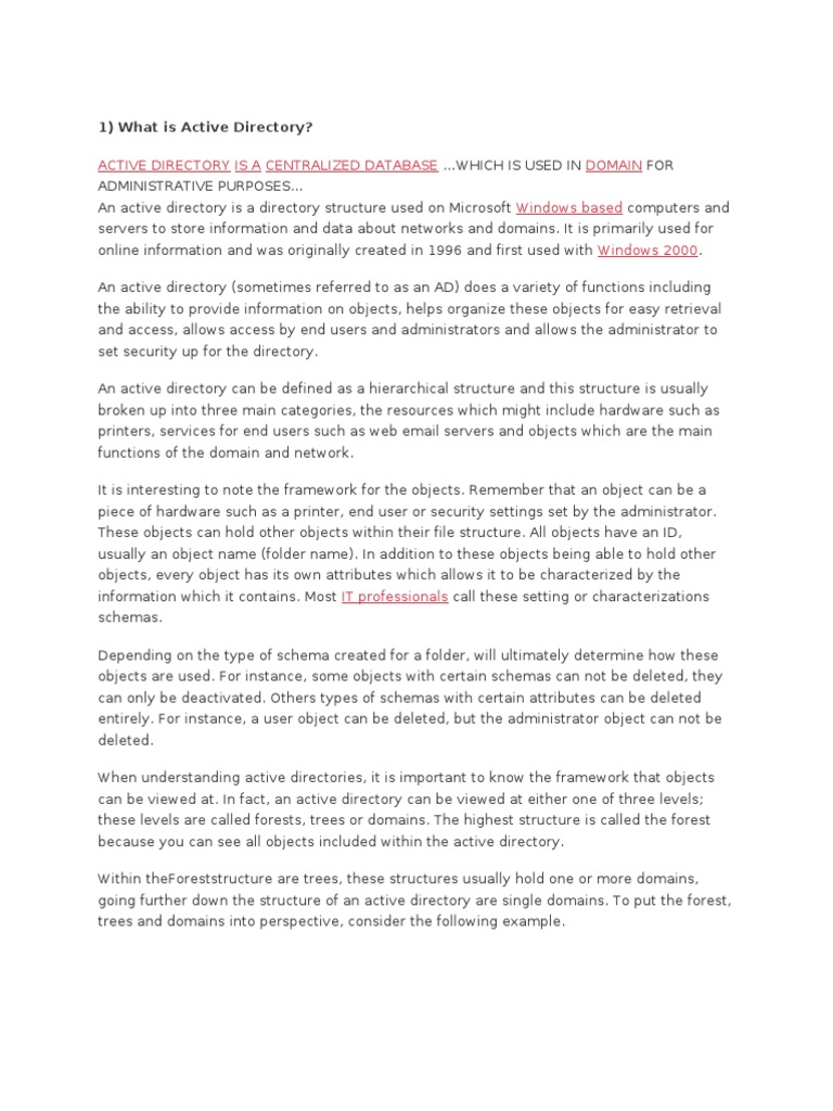 Active Directory | PDF | Active Directory | Windows 2000